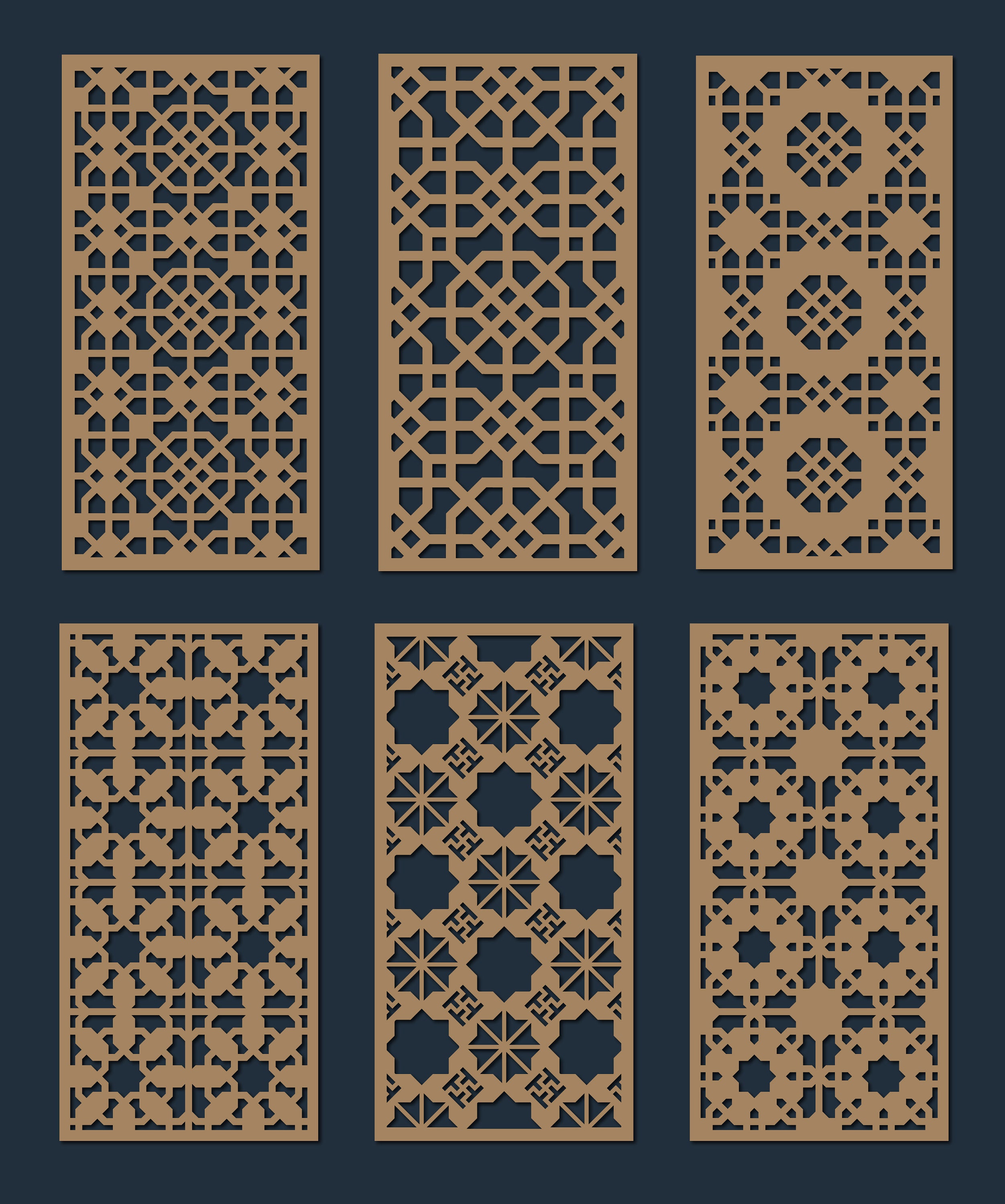 Cnc Files,decorative Screen,panels.islamic Geometric Laser Cutting ...