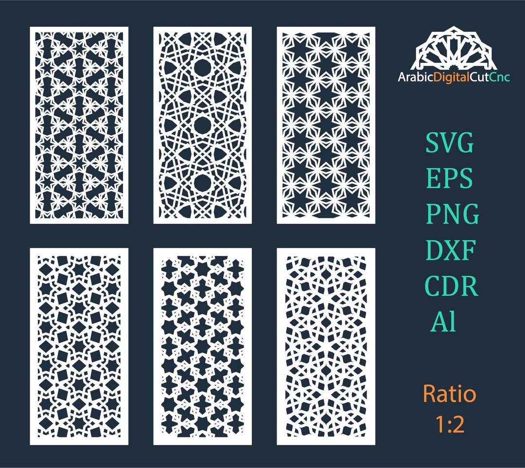Cnc Files,decorative Screen,panels.islamic Geometric Laser Cutting ...