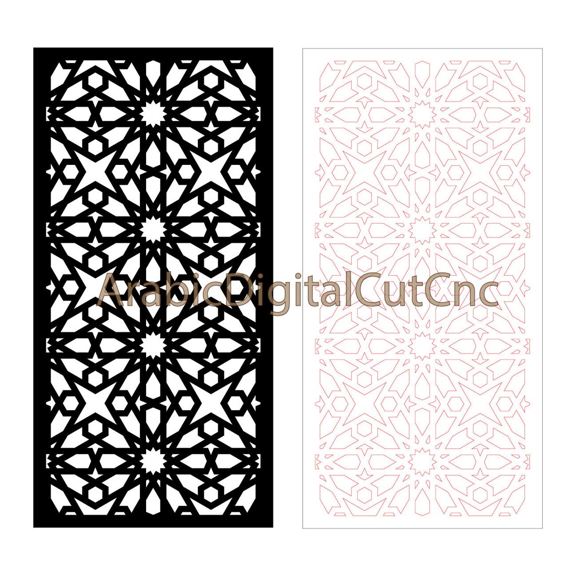 Morocco Cnc Files,decorative Panels,roomdividers.geometric Laser ...
