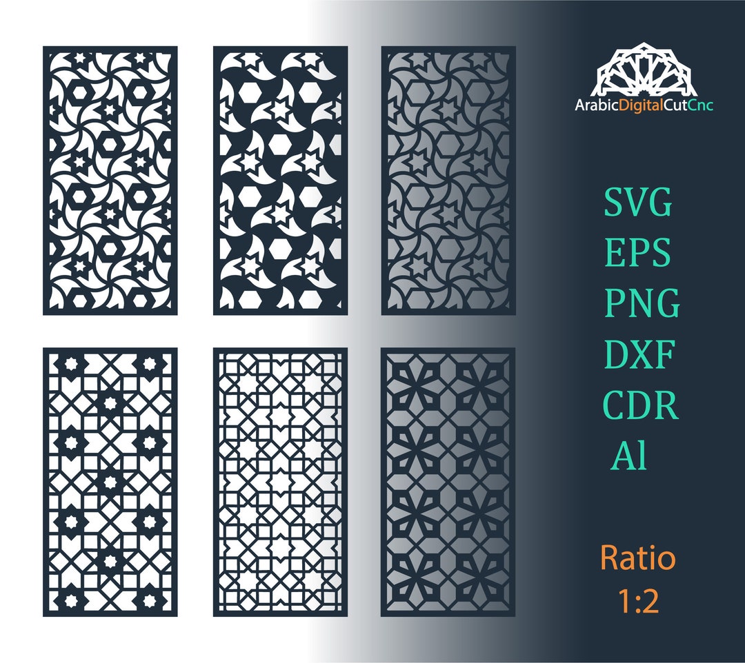 Cnc Files,decorative Screen,panels.islamic Geometric Laser Cutting ...