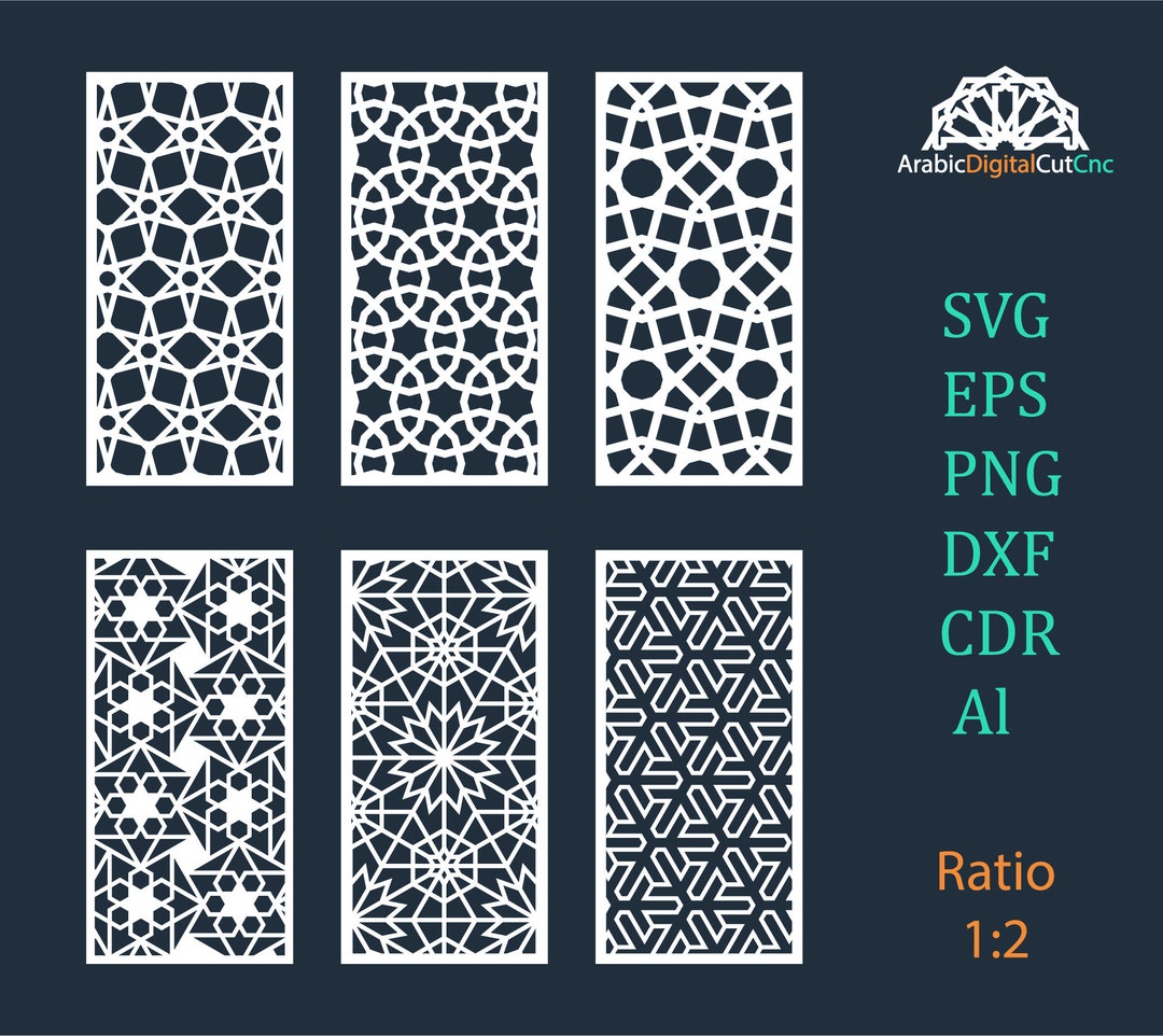 Cnc Files,decorative Screen,panels.islamic Geometric Laser Cutting ...