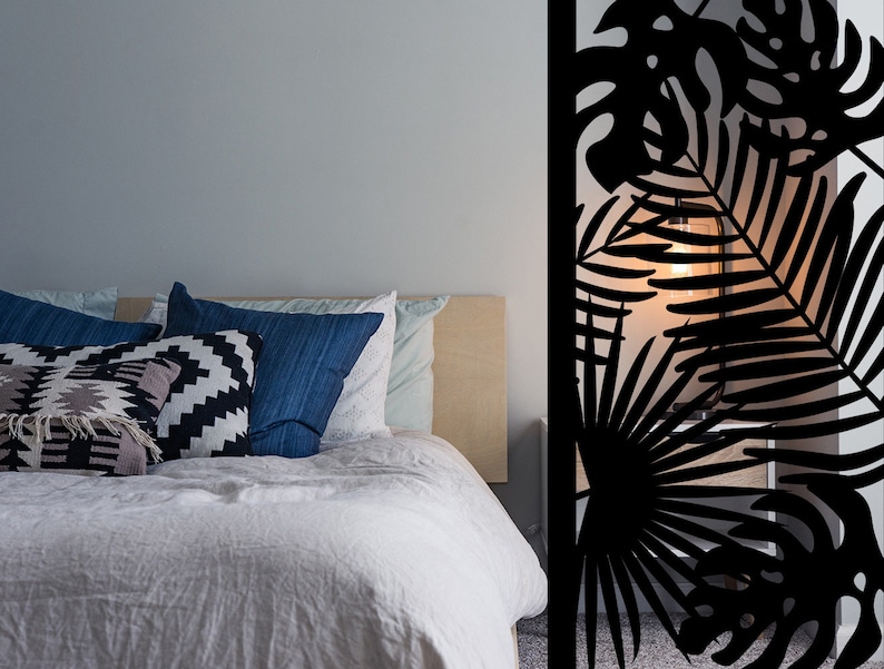 Palm Tree Leaves Cnc Panel. 3 Wall Art Leaf Decor. DXF, SVG, PNG ...
