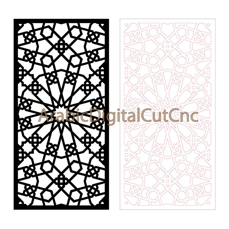 Arabic Geometric Laser Cutting Templates, Digital Pattern Set. Cnc ...