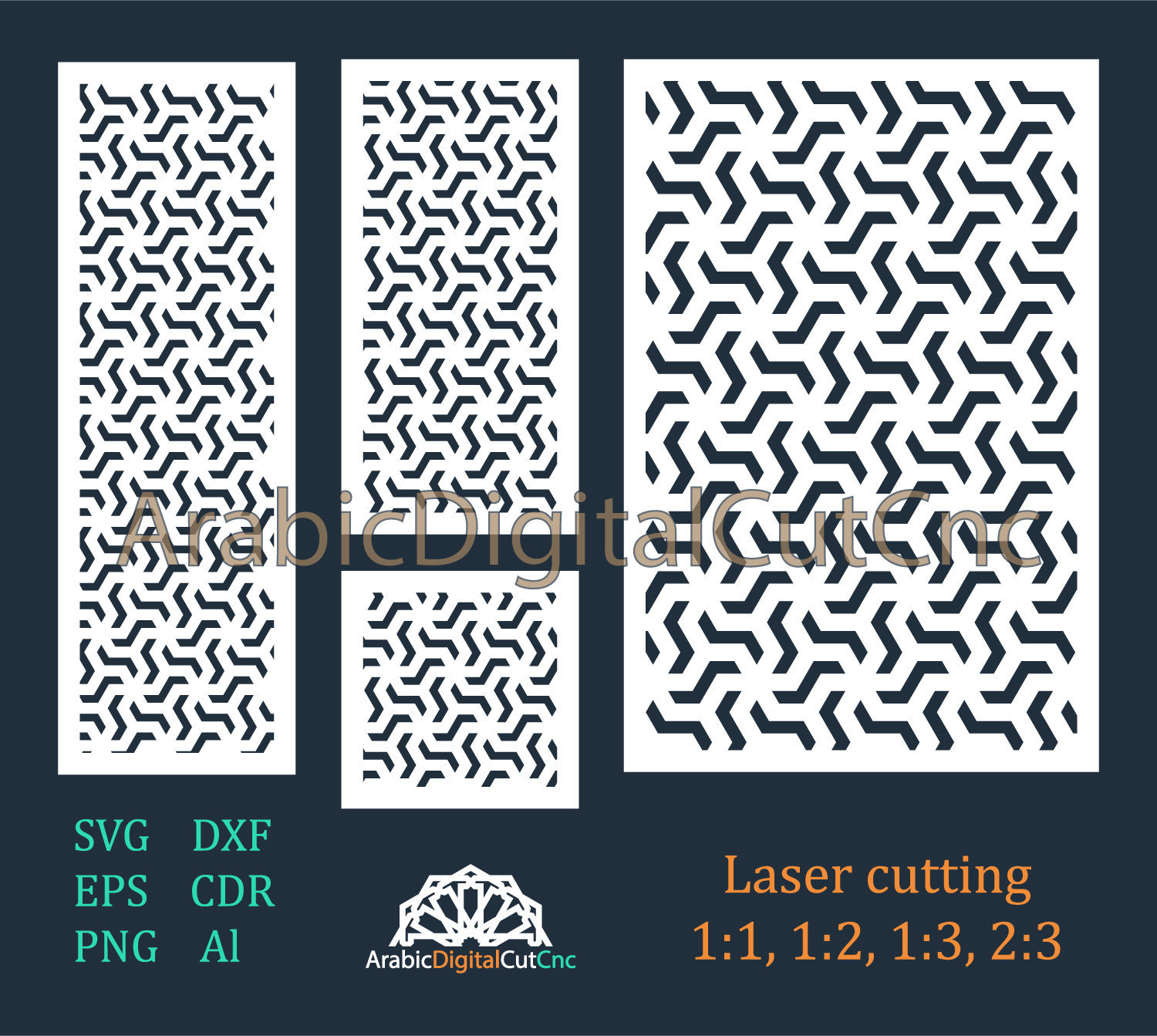 Cnc Files,decorative Screen,panels. Arabic Geometric Laser Cutting ...