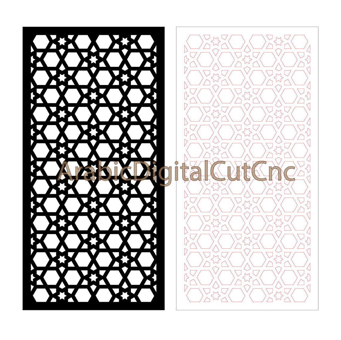 Islamic Geometric Star Laser Cutting Templates, Digital Pattern Set ...