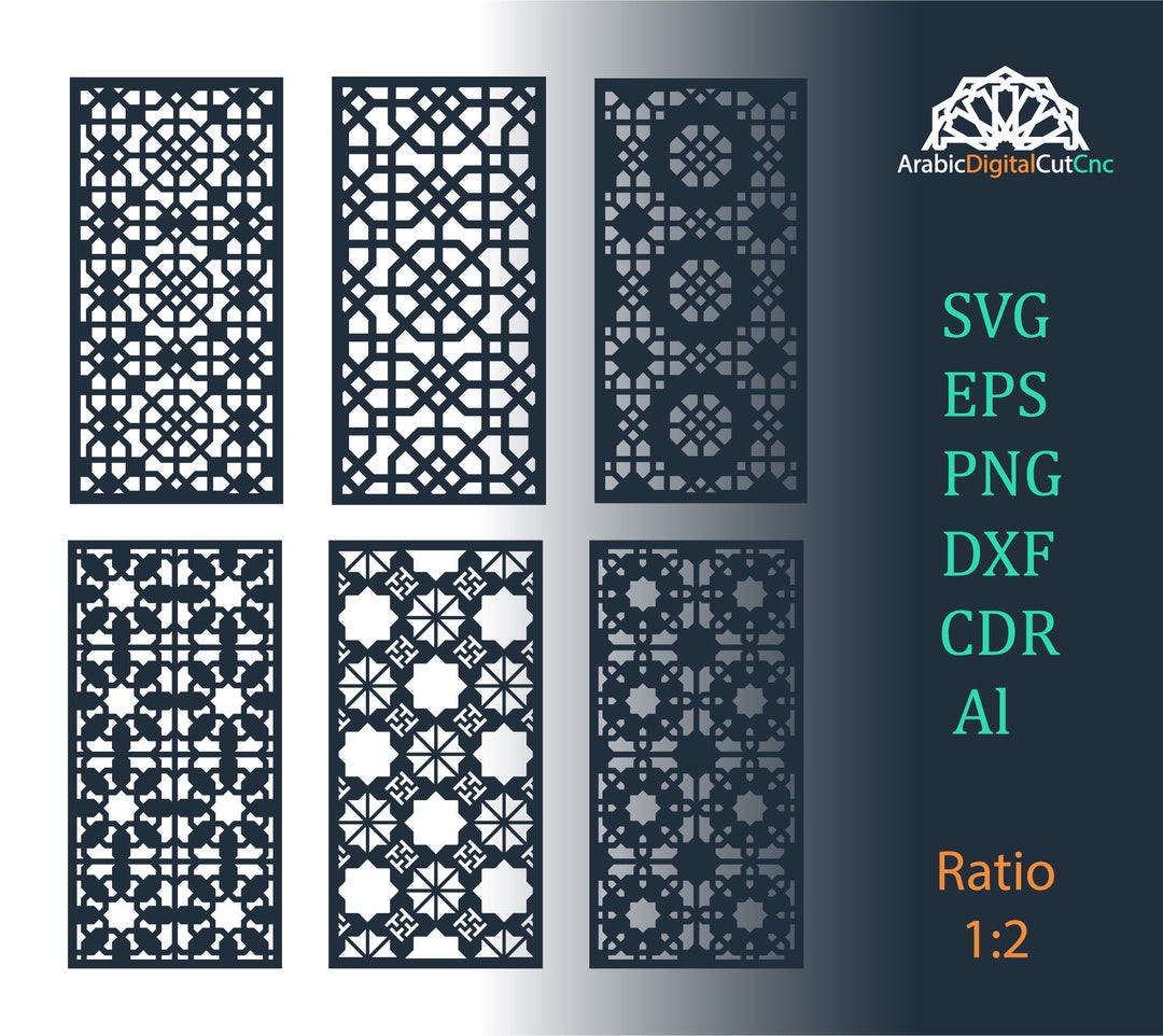 Cnc Files,decorative Screen,panels.islamic Geometric Laser Cutting ...