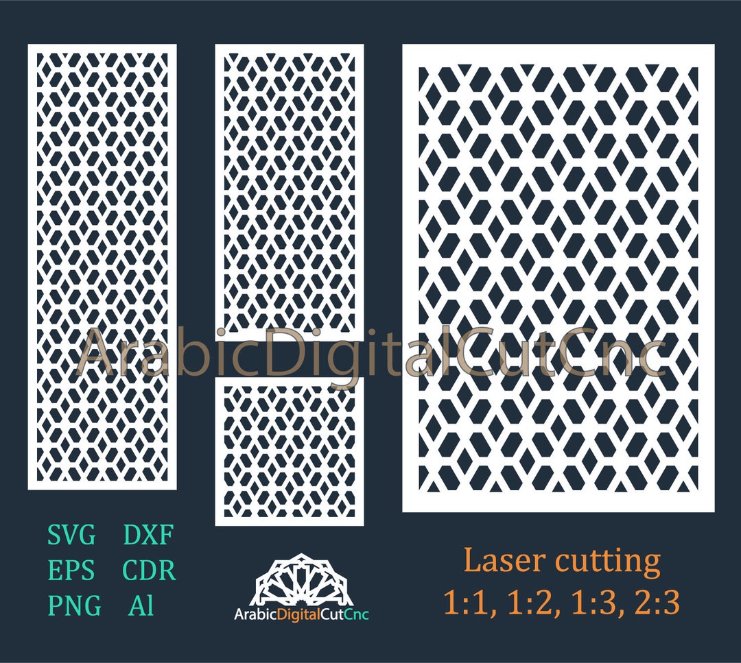 Dxf,cdr,svg,eps,png, Al (21 Files). Arabic Geometric Laser Cutting ...