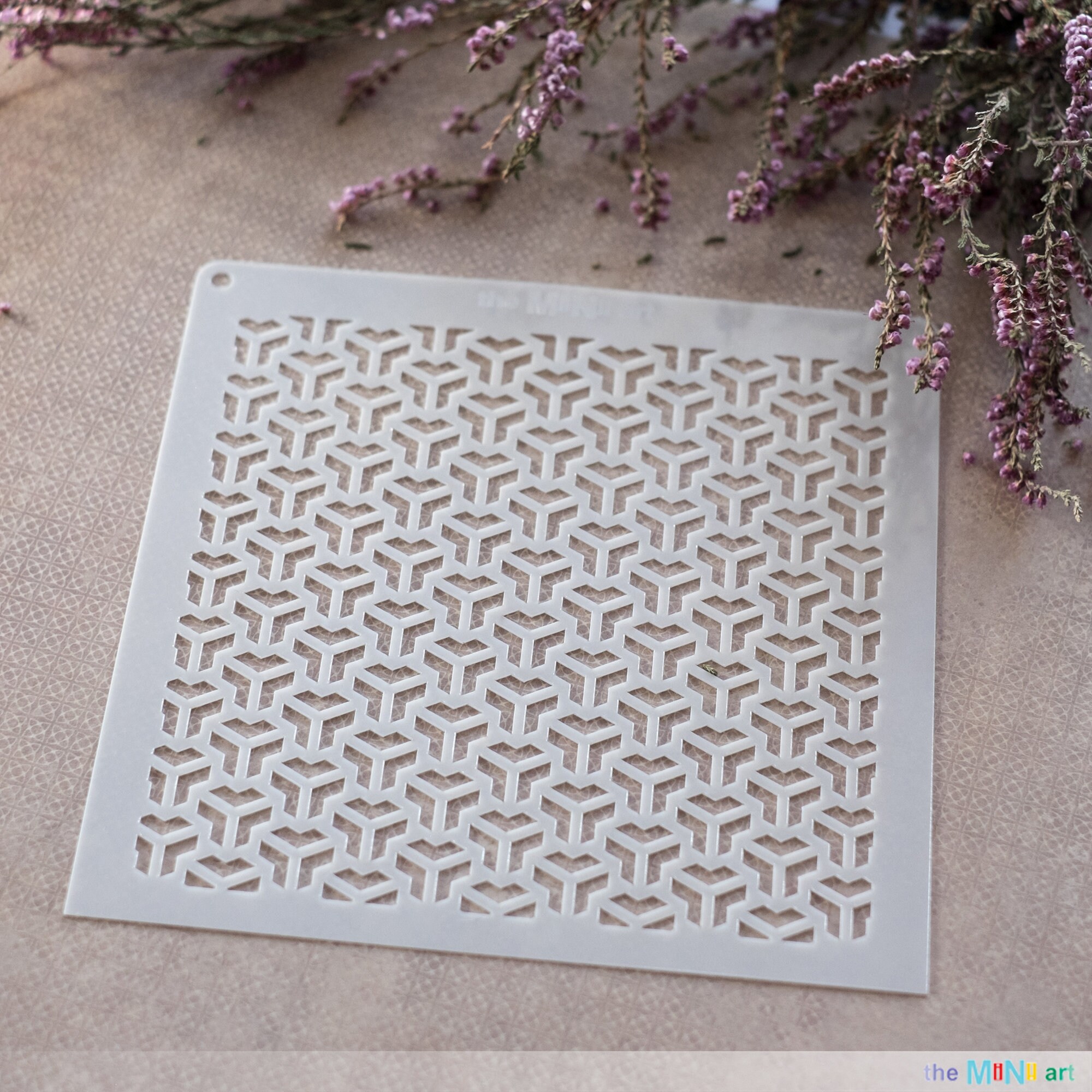 Stencil Cubes 3d, Craft Stencil, Scrapbooking Stencil, Painting Stencil, Wall Stencil, DIY Decor ...