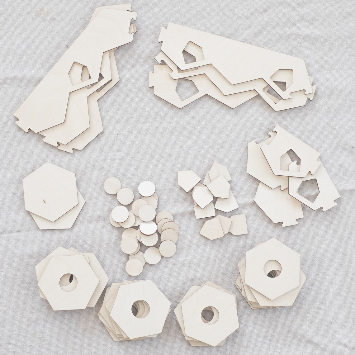 Plywood Hex-shaped Game Board Unfinished 5-6 Players Full - Etsy