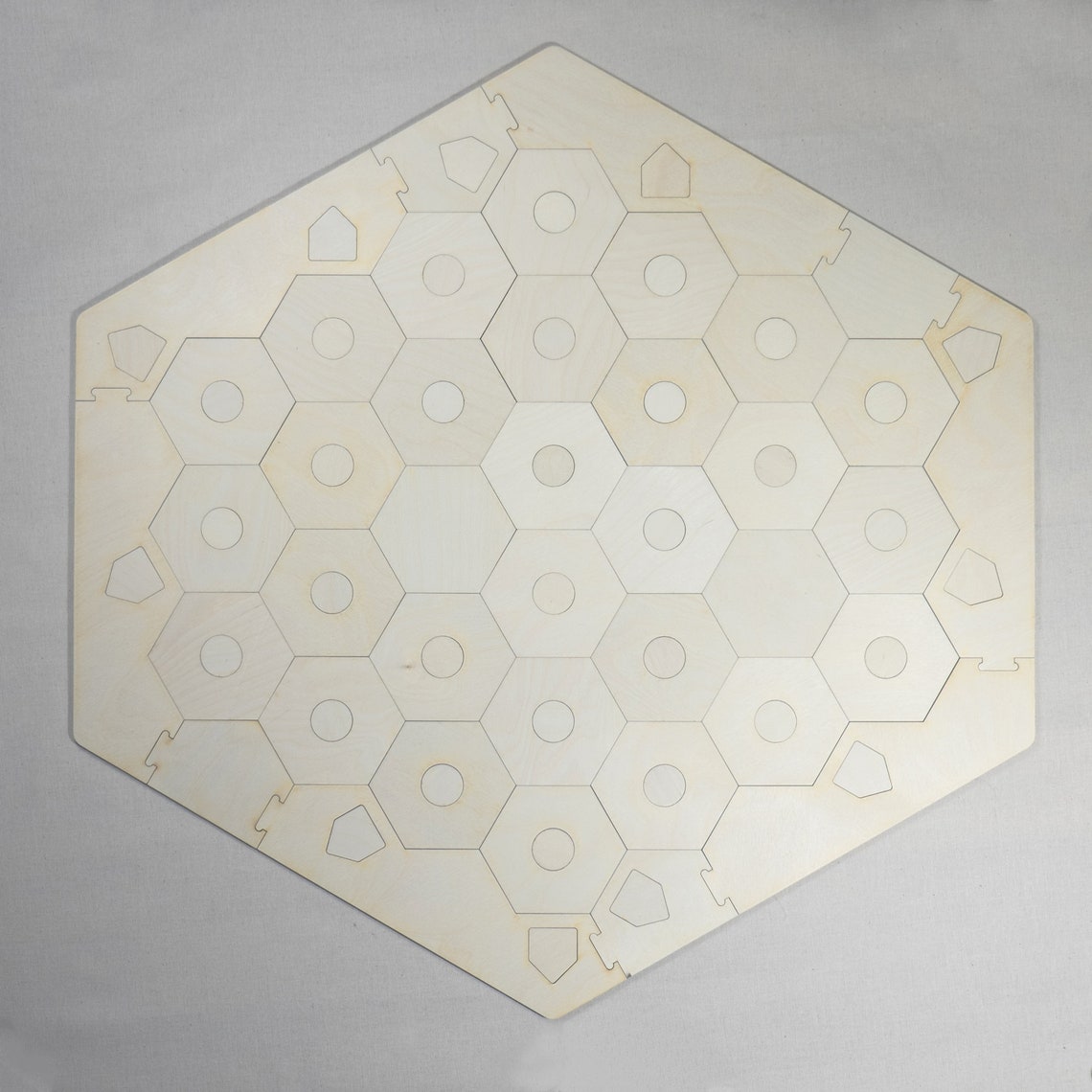 Plywood Hex-shaped Game Board Unfinished 5-6 Players Full - Etsy