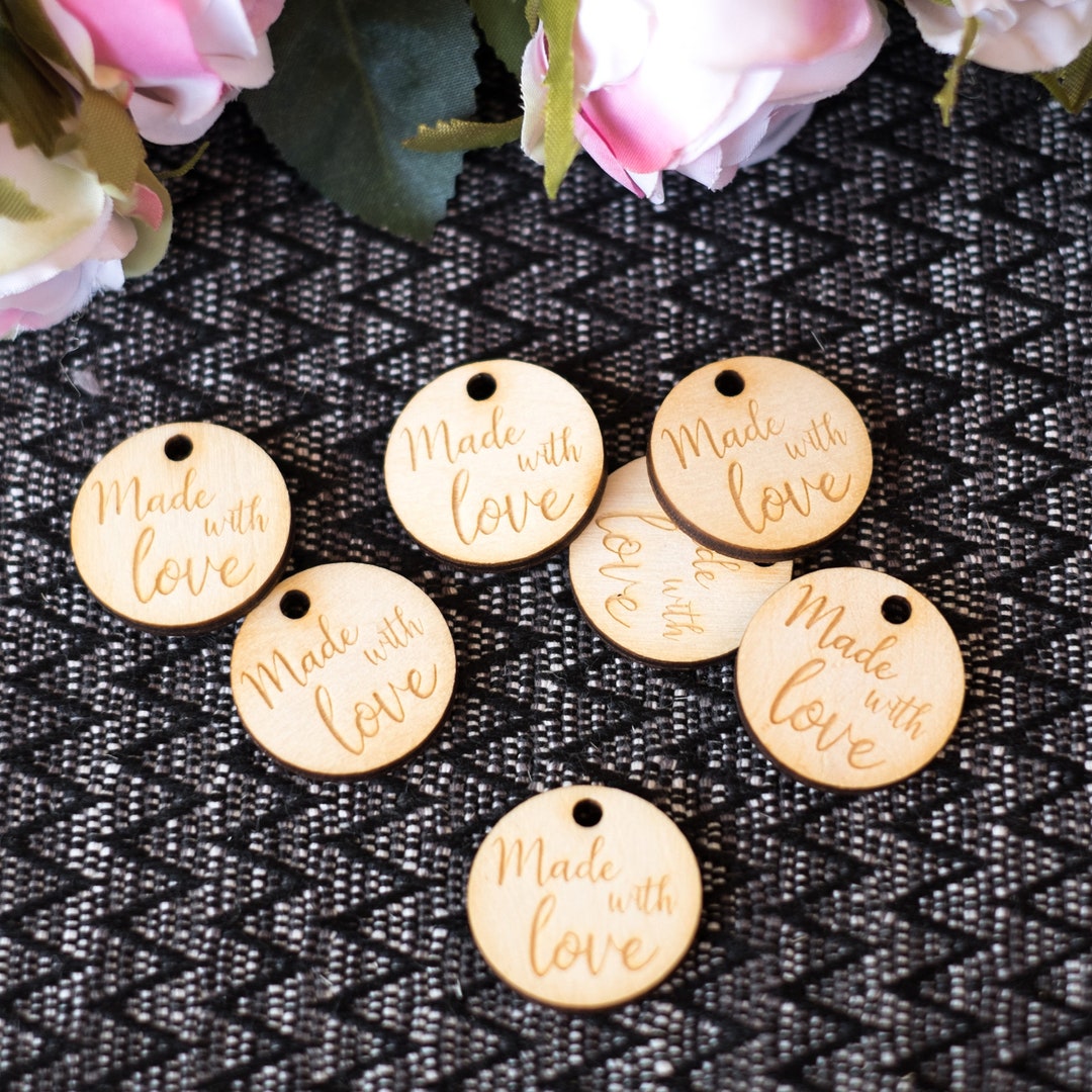 Laser Cut 25mm Circle Tags, Wooden Tags, Circle Wooden Tags, Made With ...