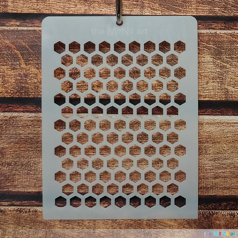 Honeycomb Stencil Craft Stencil Scrapbooking Stencil | Etsy