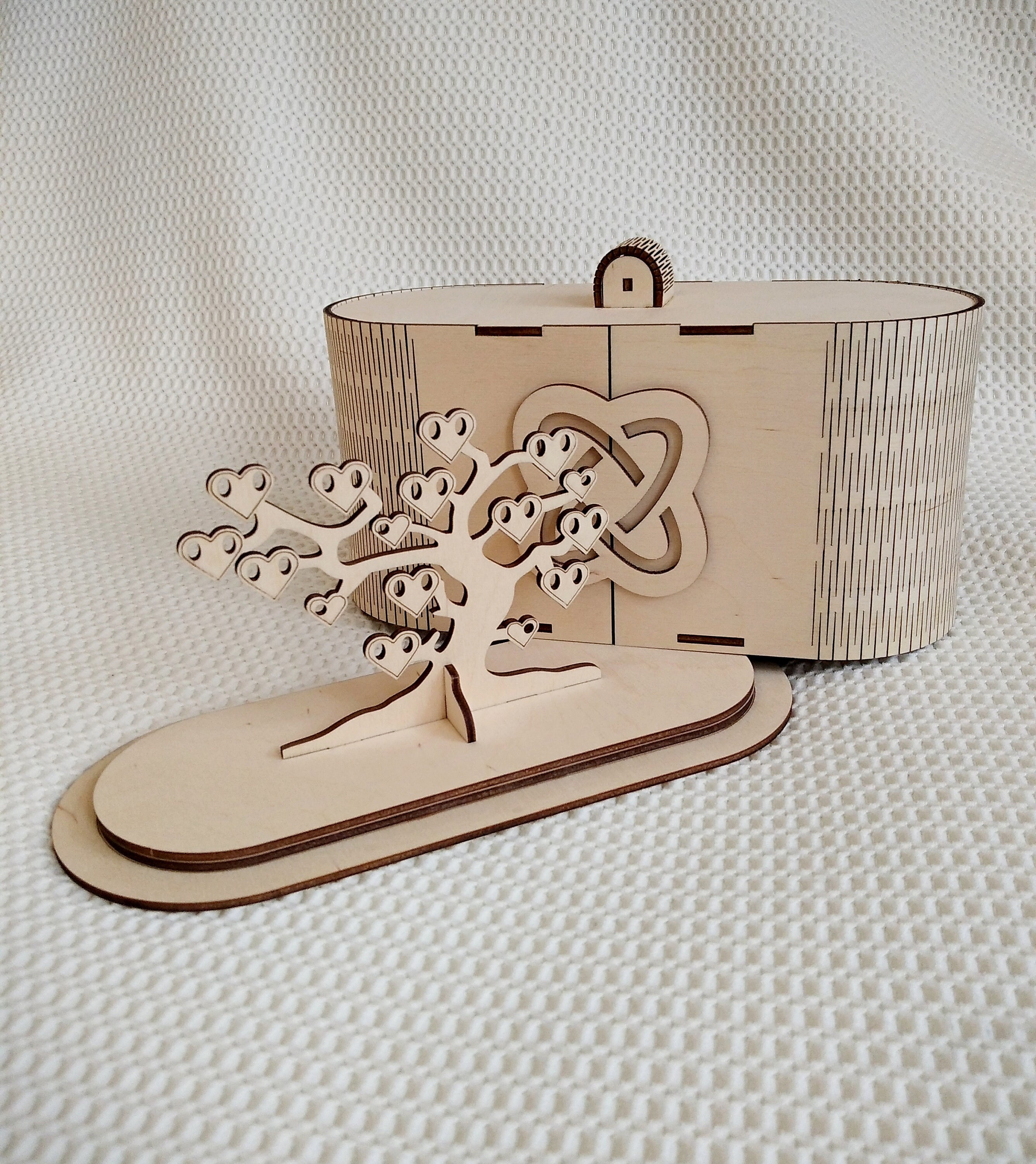 Jewelry box display vector template svg dxf files laser cut. | Etsy