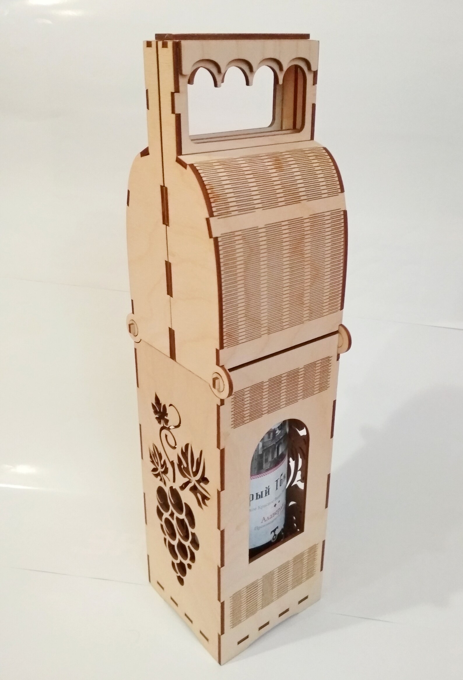 Wine Box Svg Vector Files Laser Cut DXF File Two Pattern. | Etsy