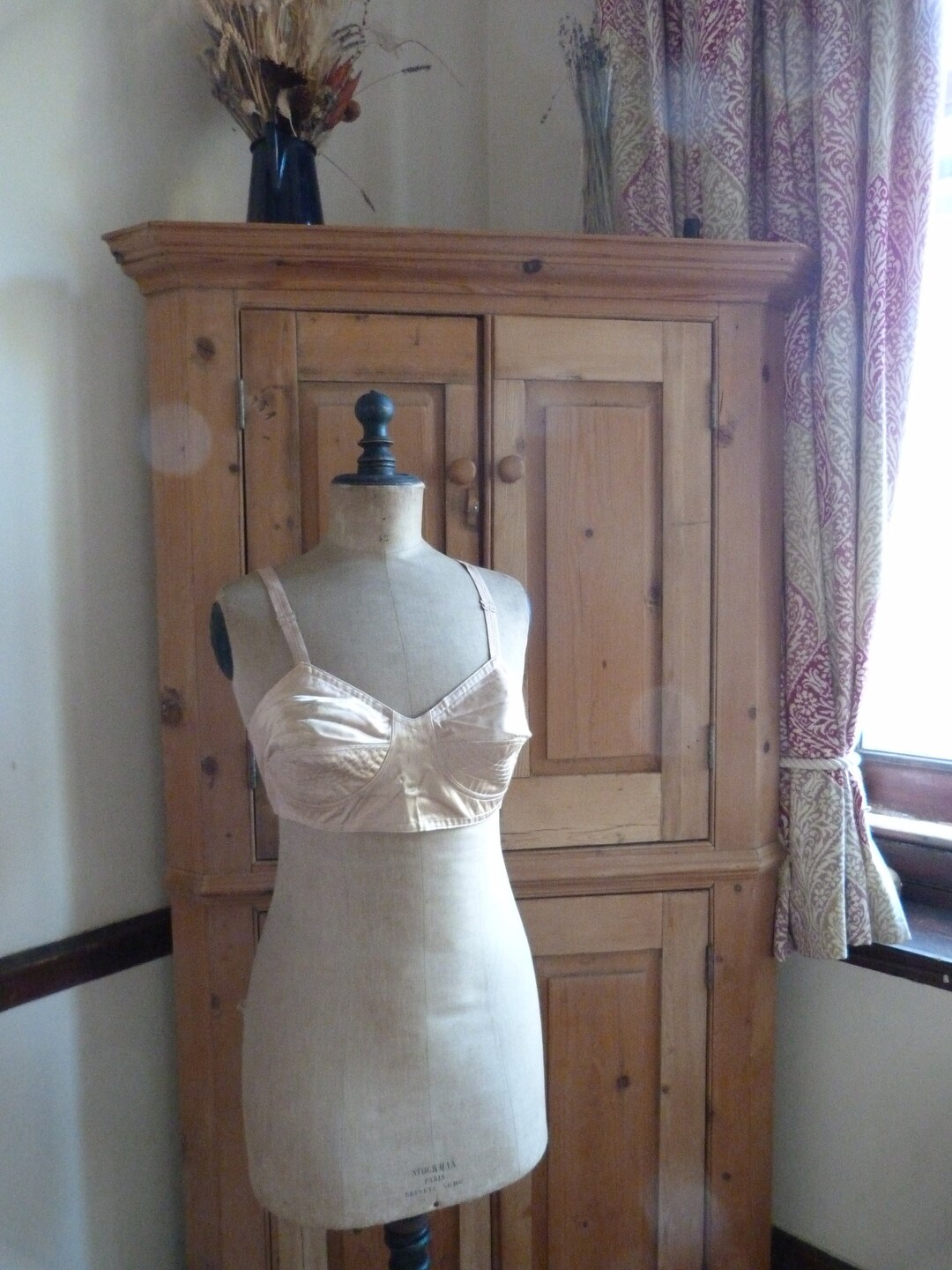 Vintage 1940's Bra Pointed Bullet Pink Satin French - Etsy