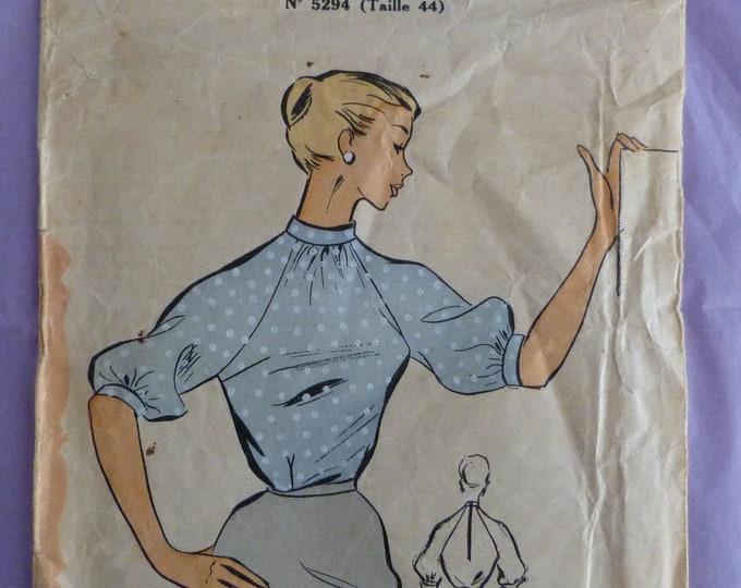 Rare Vintage 1940’s French Dressmaking Pattern “elegance De Paris ...