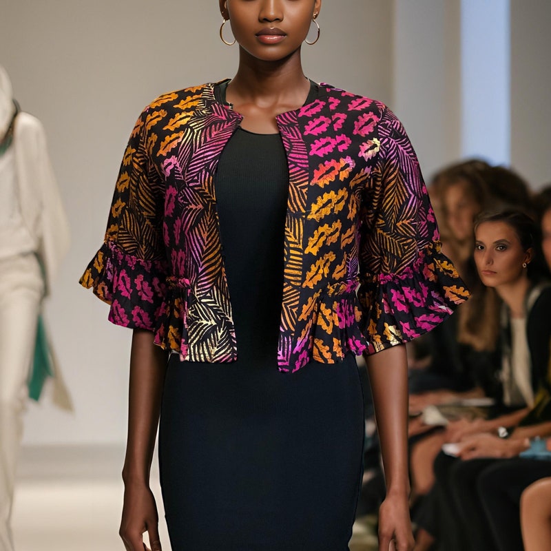 African Print Jacket - Etsy