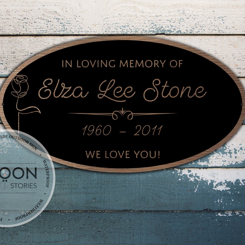 Outdoor Memorial Plaque - Etsy