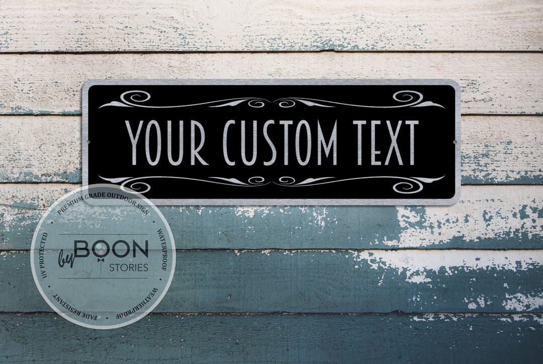 Custom Text Sign | Custom Text Plaque | Personalised Sign ...