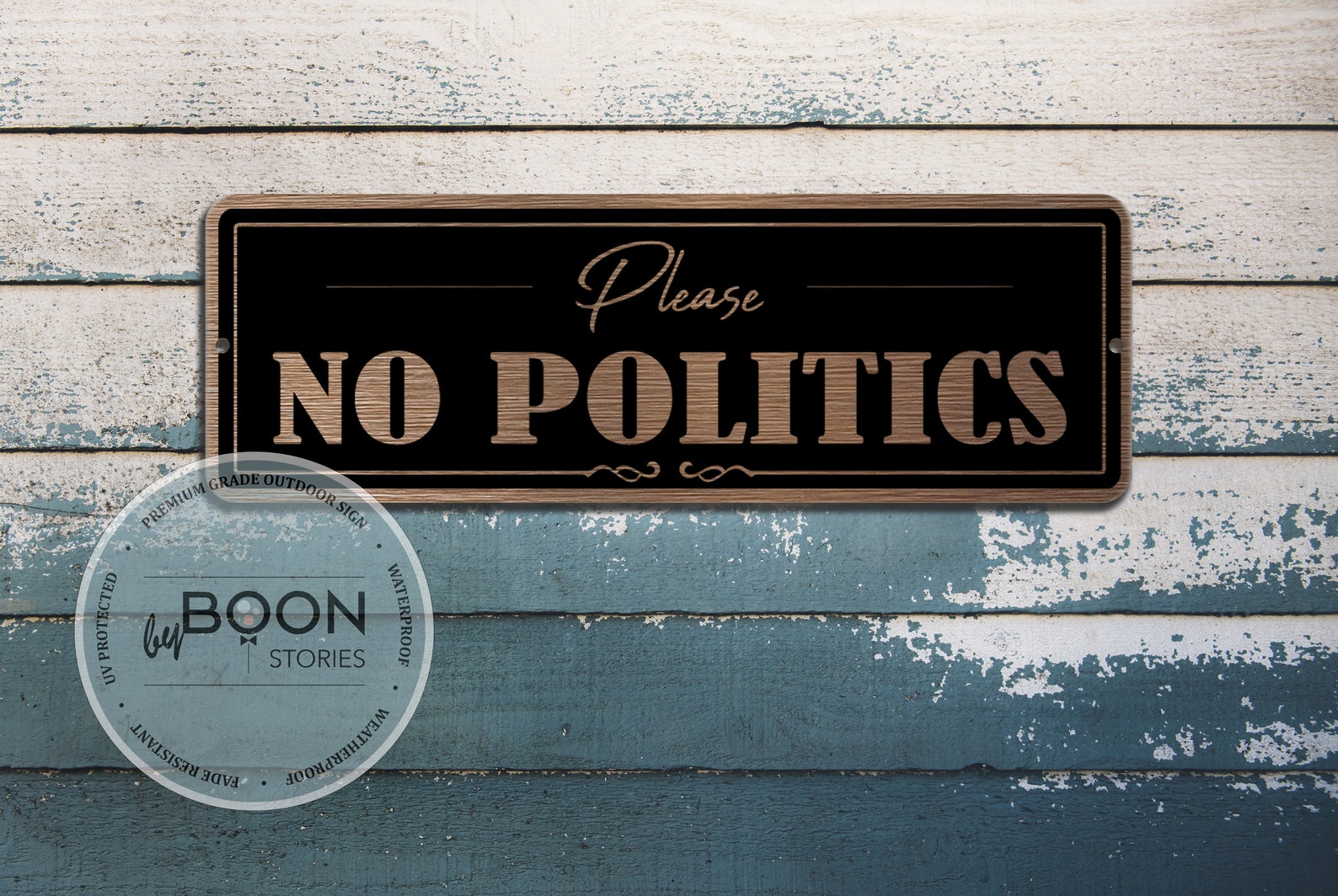 Custom No Politics Sign Politician Gift Man Cave Sign - Etsy Israel