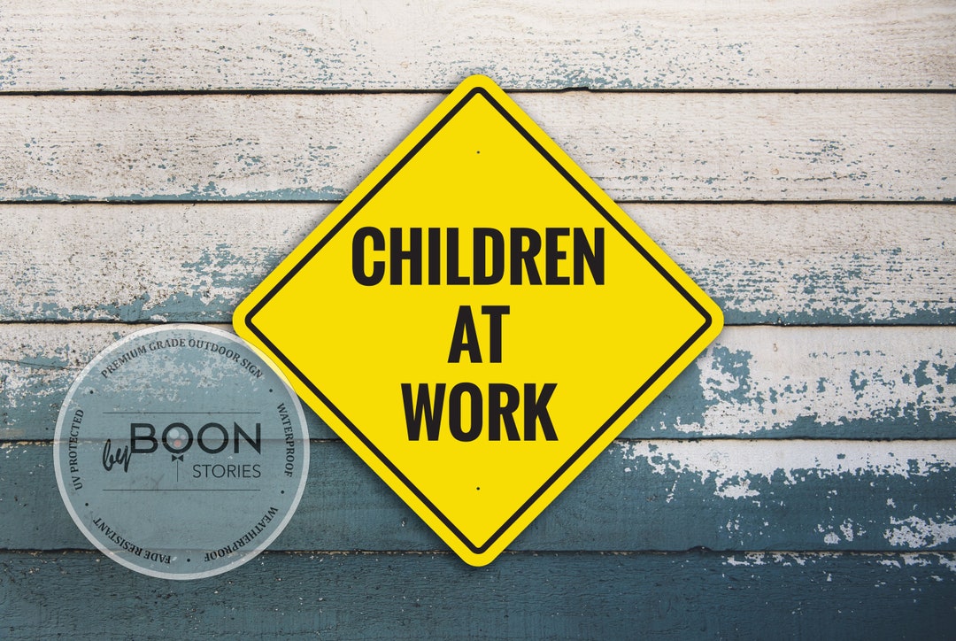 Children at Work Sign | Custom School Sign | Custom Xing Sign ...