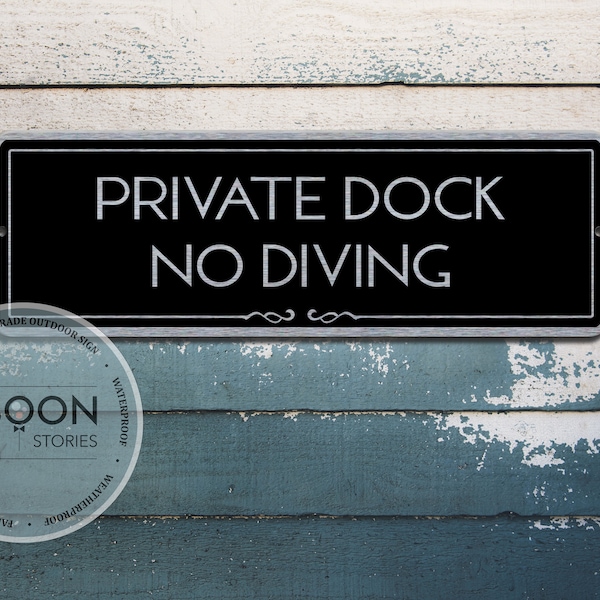 Private Dock Sign - Etsy