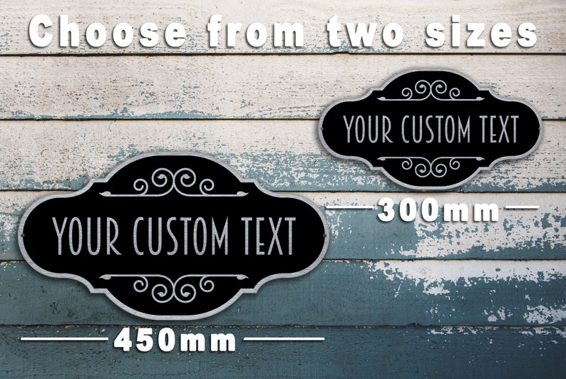 Custom Text Sign Customisable Plaque Personalised Sign | Etsy