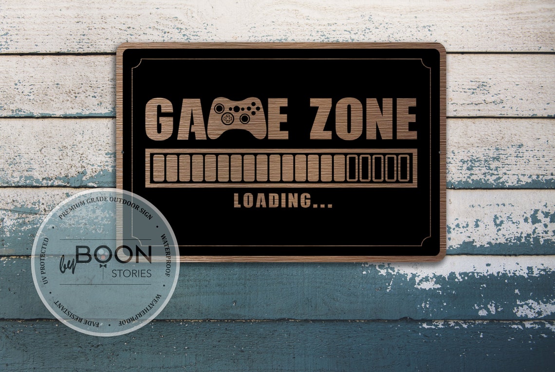Custom Game Zone Sign Custom Gamer Sign Kids Room Sign | Etsy