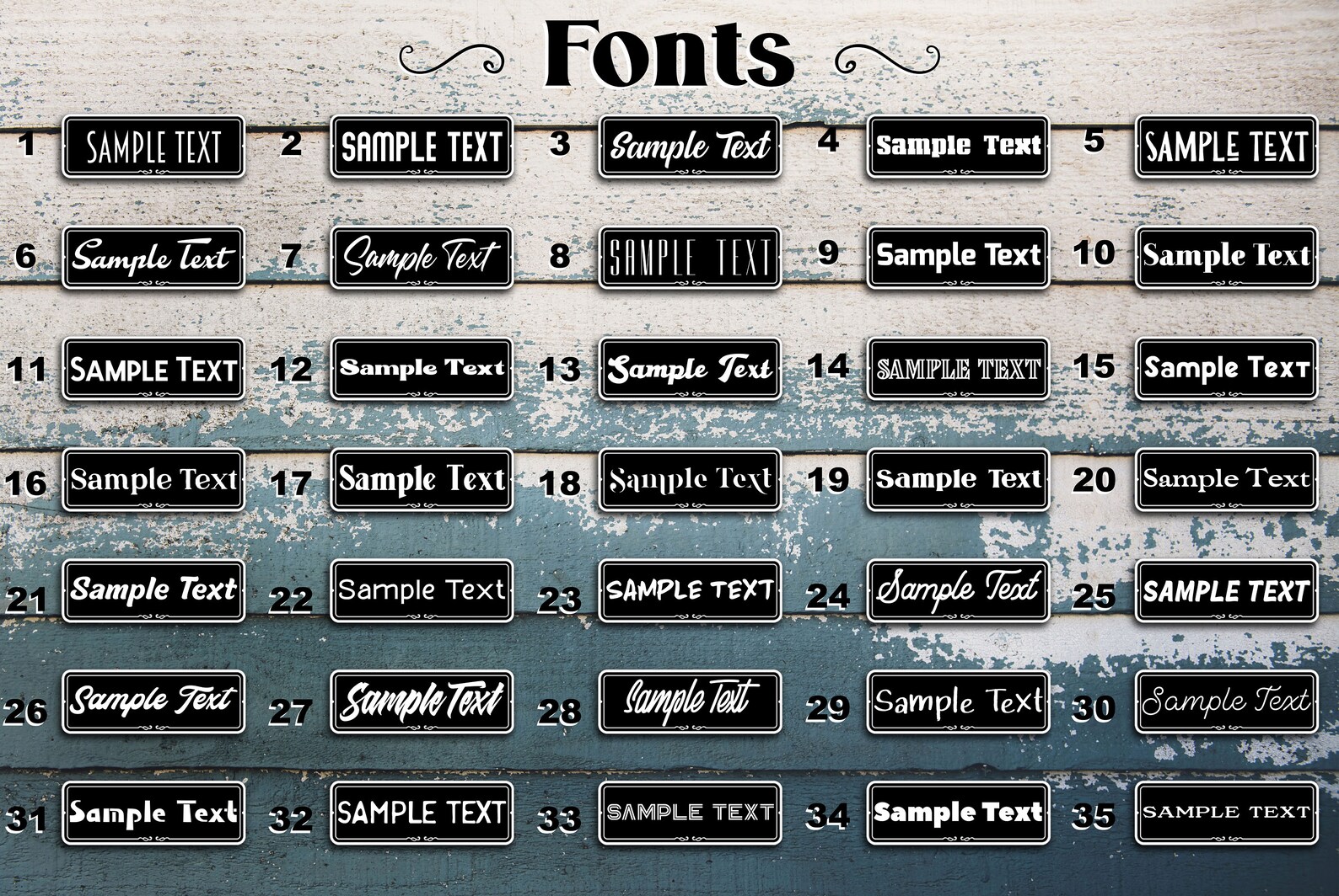 SILVER Custom Text Sign Custom Text Plaque Personalised - Etsy