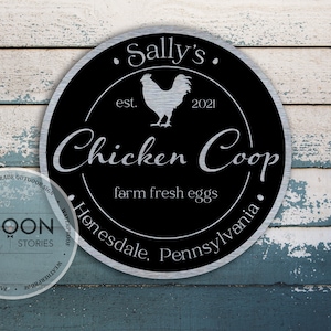 Custom Chicken Coop Sign: Farm Fresh Eggs, Personalized Farm Decor - Etsy