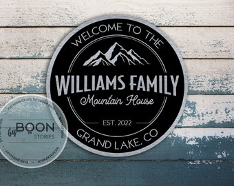 Custom Mountain House Sign - Etsy
