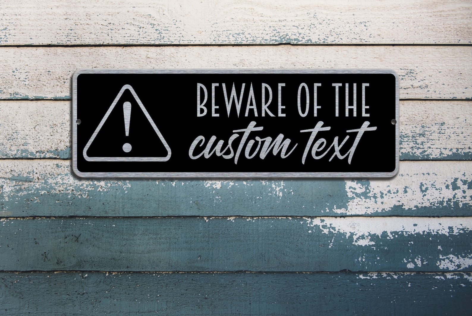 Custom Beware Of The Sign Plaque Custom Mode Metal Sign | Etsy