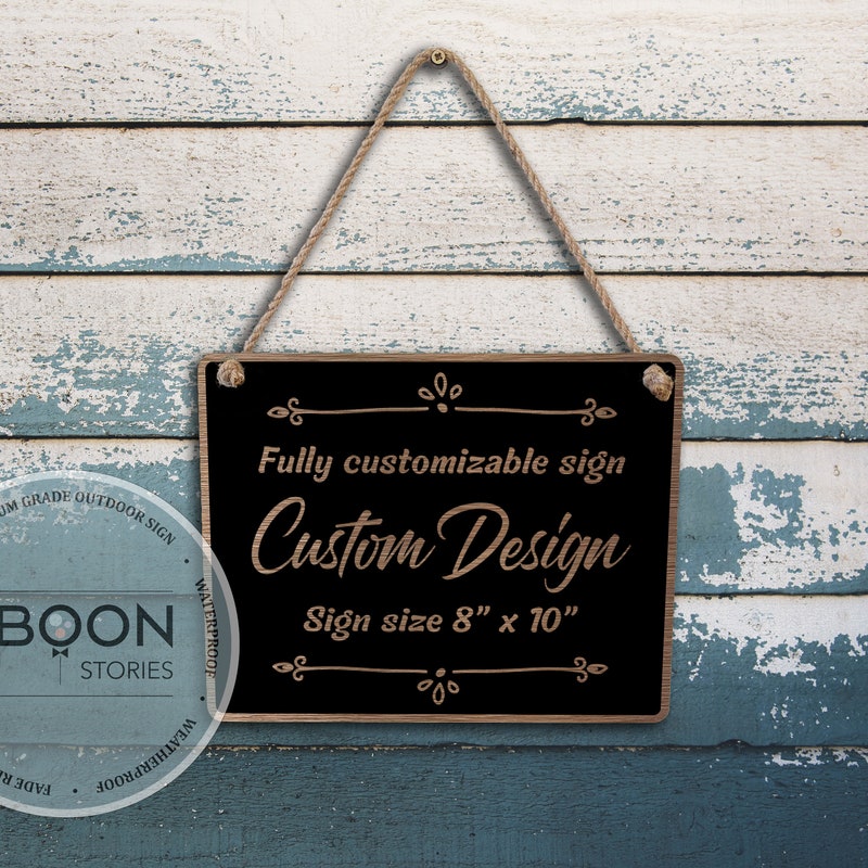 Hanging Metal Sign - Etsy