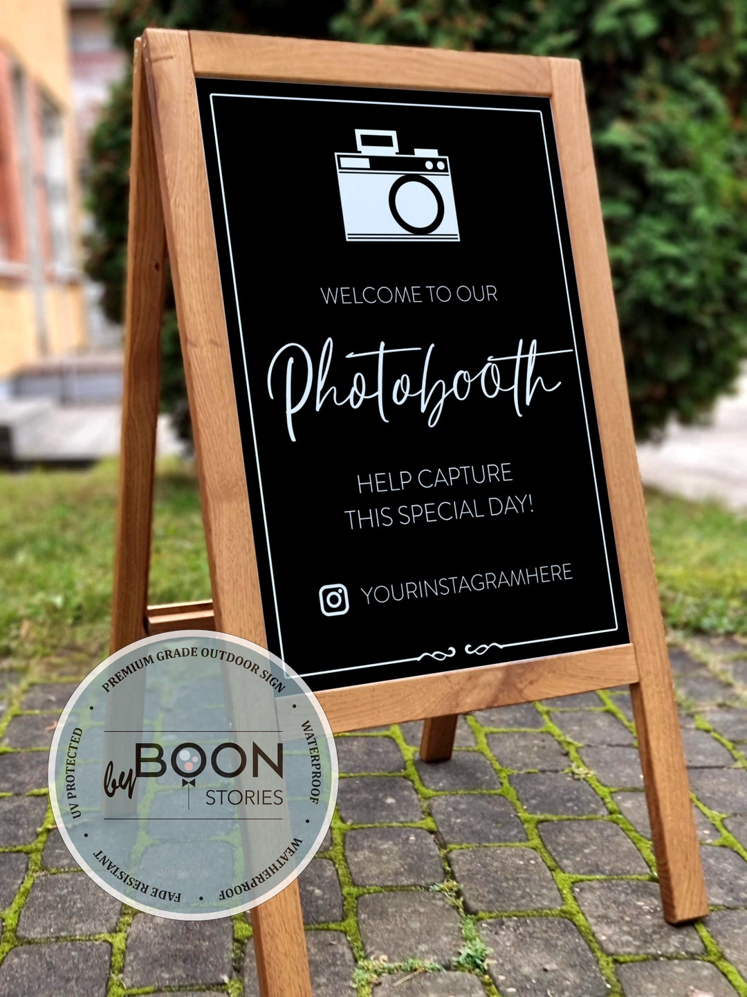 Custom Photobooth Sign A-frame Sign Wedding Sign Custom Easel Sign ...