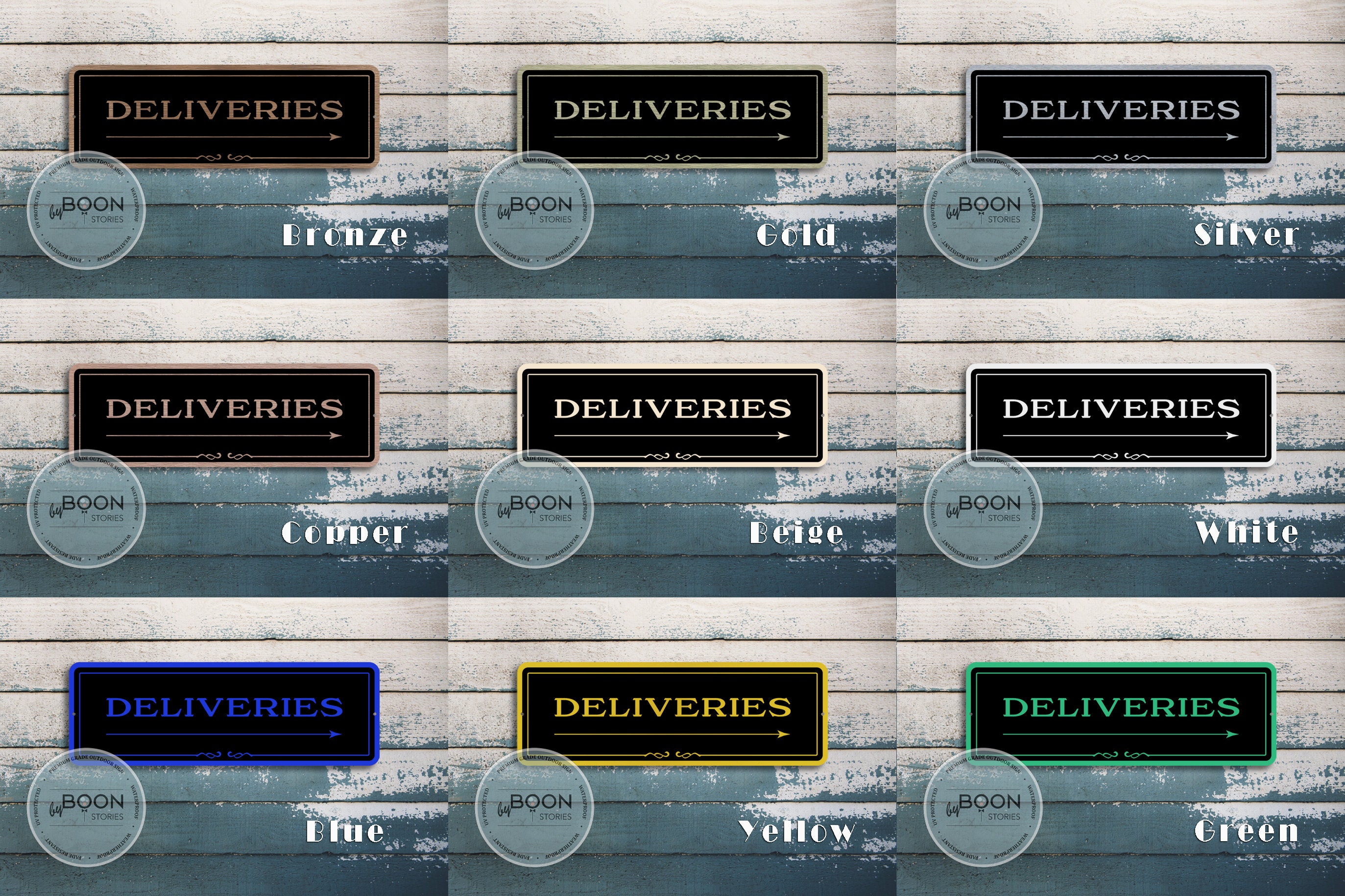 Custom Deliveries Sign: Personalized Metal Porch Sign - Etsy