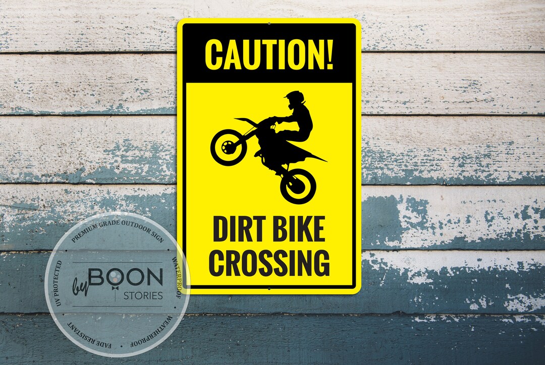 Custom Dirt Bike Crossing Sign | Highway Traffic Sign | Custom Xing ...