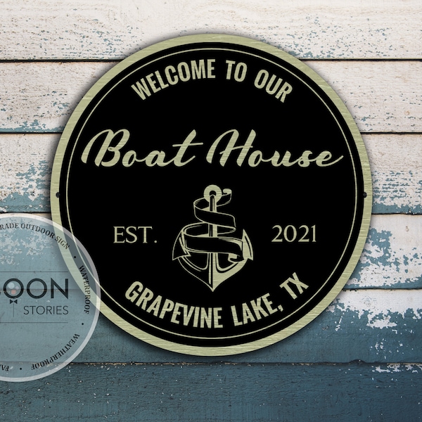 Boat House Sign - Etsy