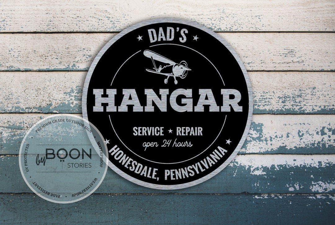 Custom Hangar Sign Sign for Airplanes Hangar Service Sign Custom Sign ...