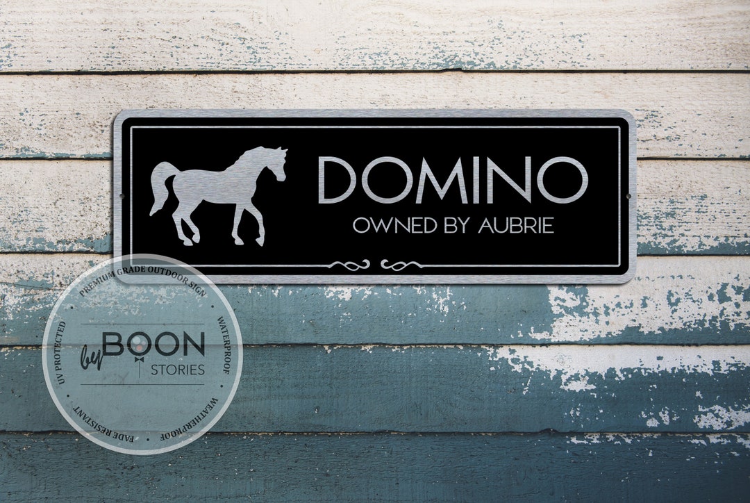 Custom Horse Stall Sign Horse Name Sign Horse Name Plaque Pet ...