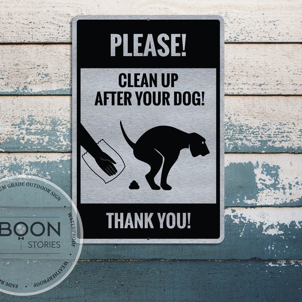 Dog Poo Signs - Etsy UK