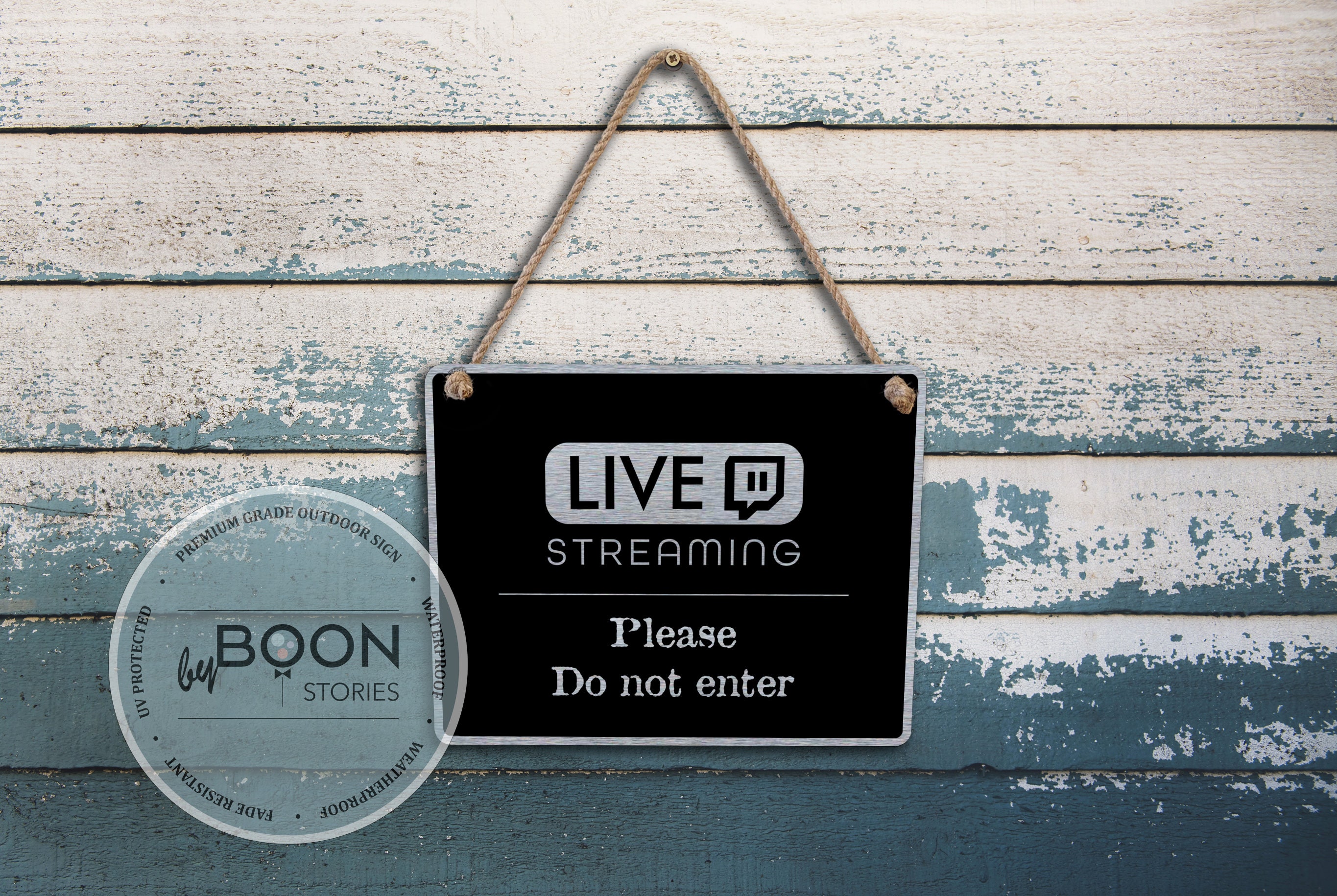 Custom Live Twitch Streaming Door Sign Do Not Enter Sign | Etsy