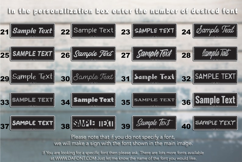 Custom Text Sign Customisable Plaque Personalised Sign | Etsy