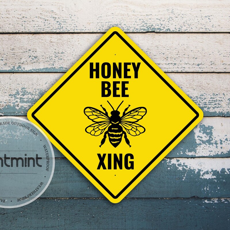 Bee Warning Sign - Etsy