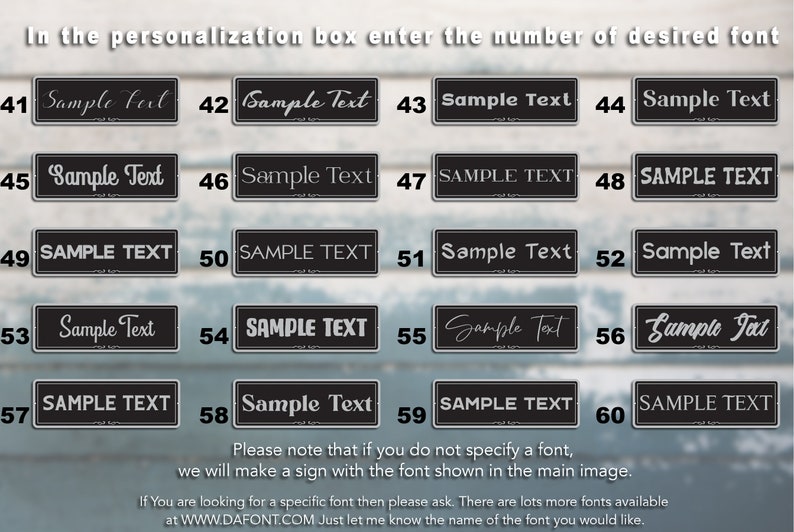 Custom Text Sign Customisable Plaque Personalised Sign | Etsy