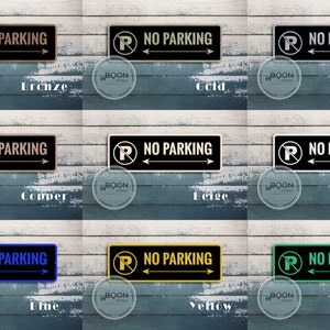 Custom No Parking Sign | Metal Parking Sign | Custom Metal Sign ...