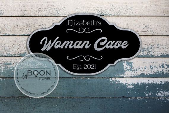 Personalized Woman Cave Signs