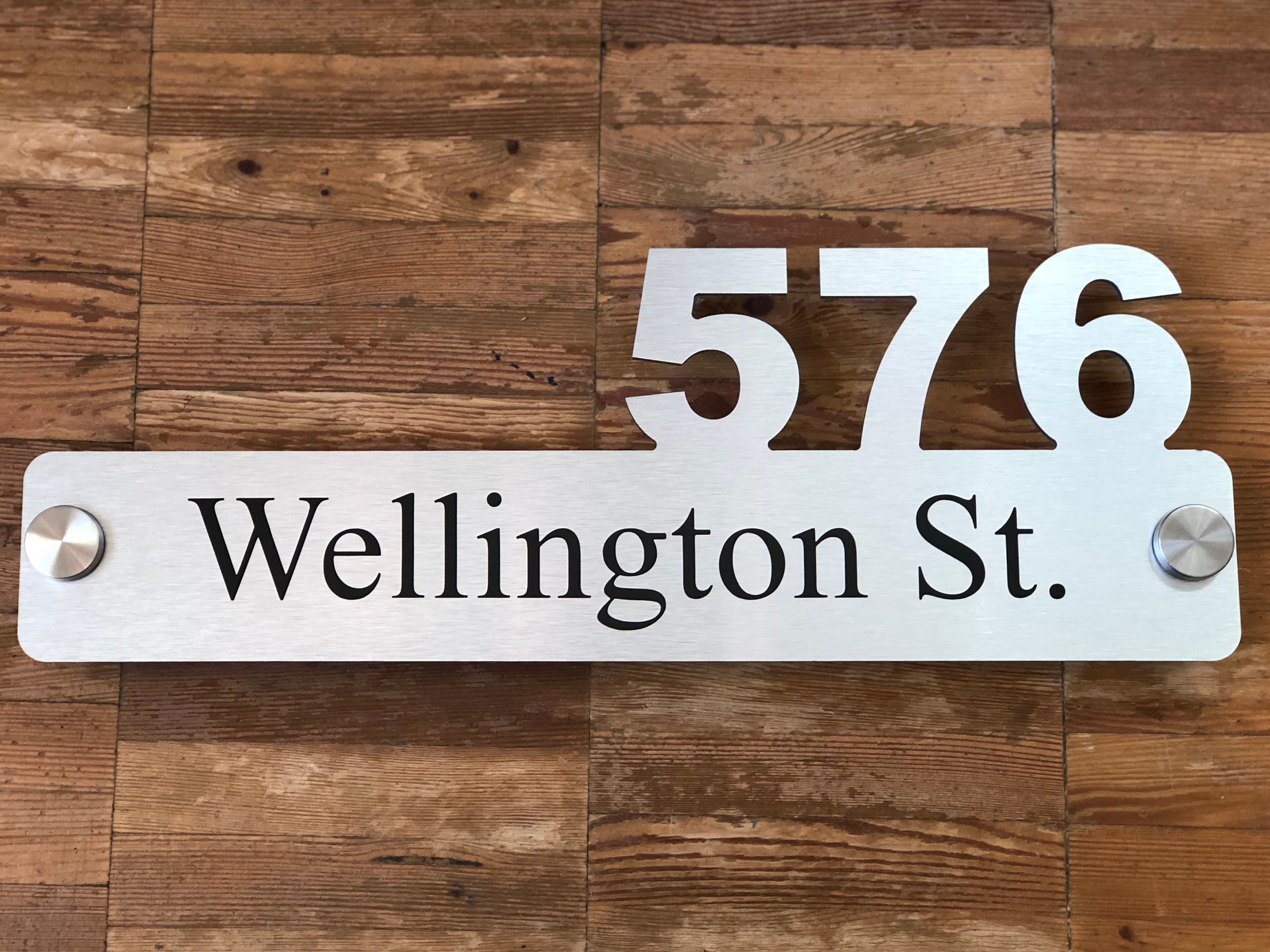 Custom Modern House Numbers Custom Address Sign Metal - Etsy UK
