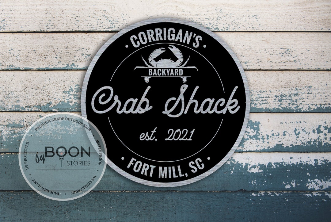 Custom Crab Shack Sign | Shore House Sign | Personalized Sign | Beach ...