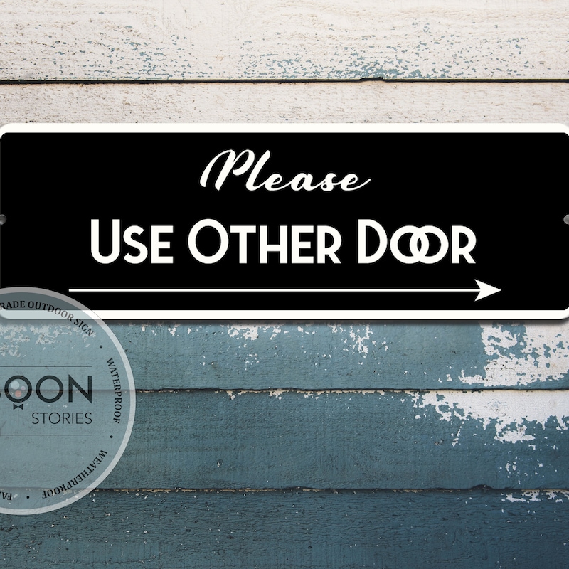 Use Side Door Sign - Etsy