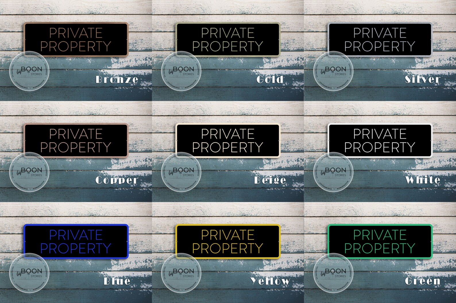 Custom Private Property Sign Custom Modern Metal Sign - Etsy